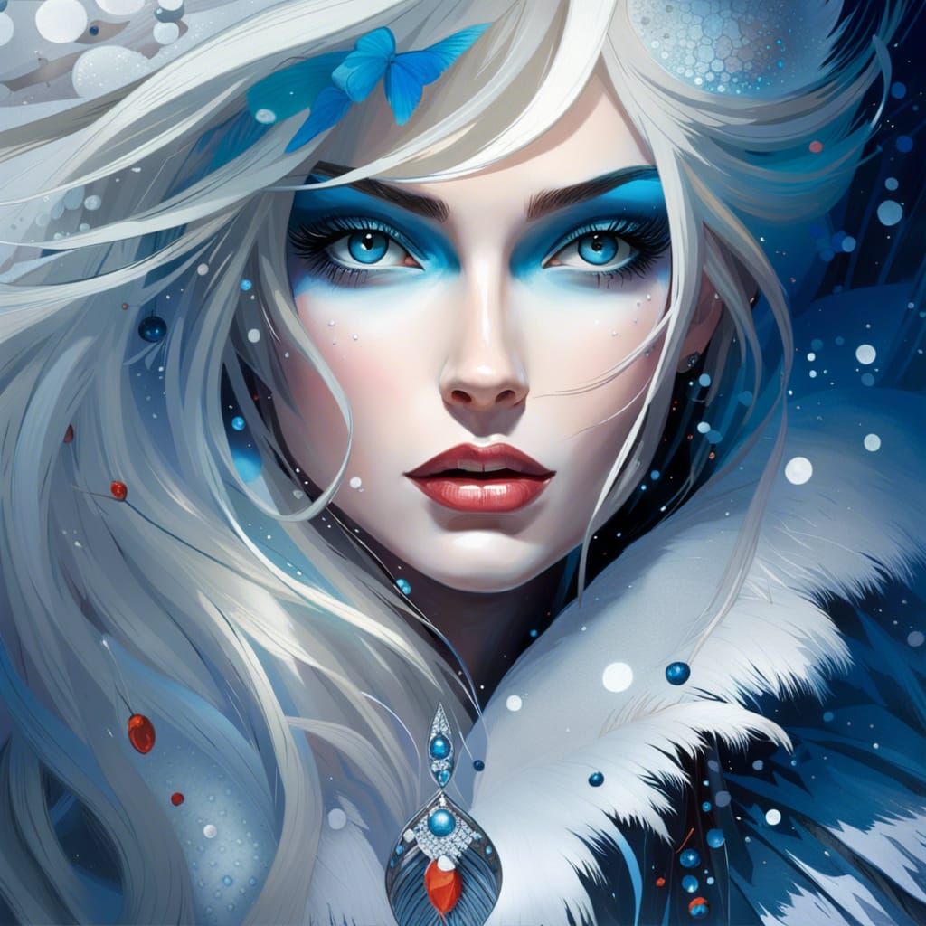Lady Freeze - AI Generated Artwork - NightCafe Creator