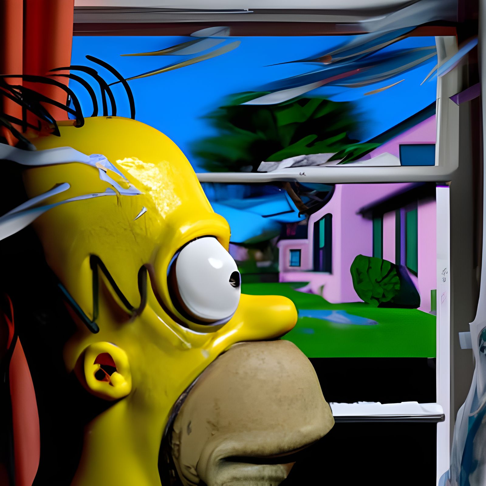 "Marge, look out the window at all that wind, doh!" - AI Generated ...