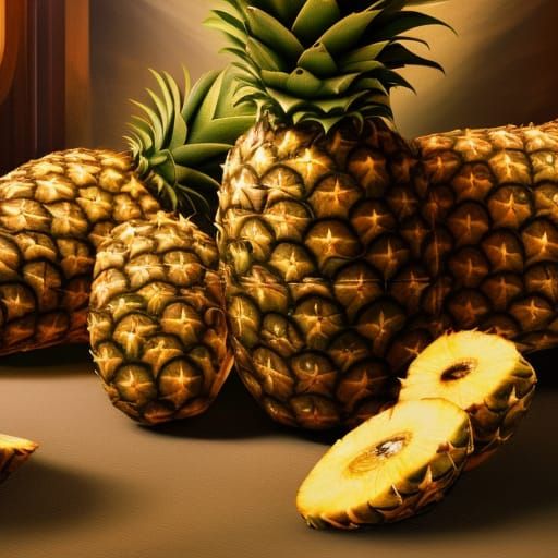 Pineapples - AI Generated Artwork - NightCafe Creator