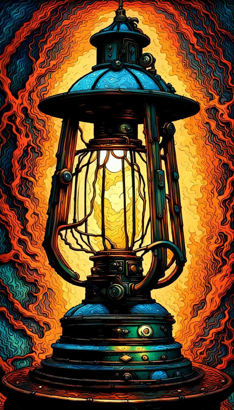 Lamplight Resonance - AI Generated Artwork - NightCafe Creator