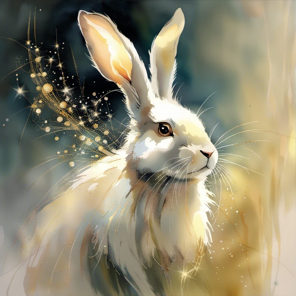Sparkle Rabbit II - AI Generated Artwork - NightCafe Creator