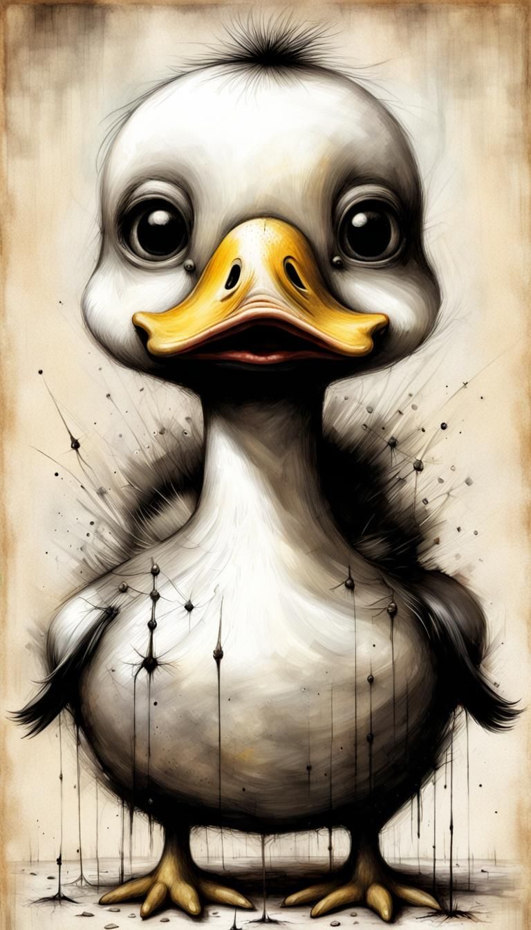 "Obese Demented Duckling": drawing by Stephen Gammell - Gabriel Pacheco ...