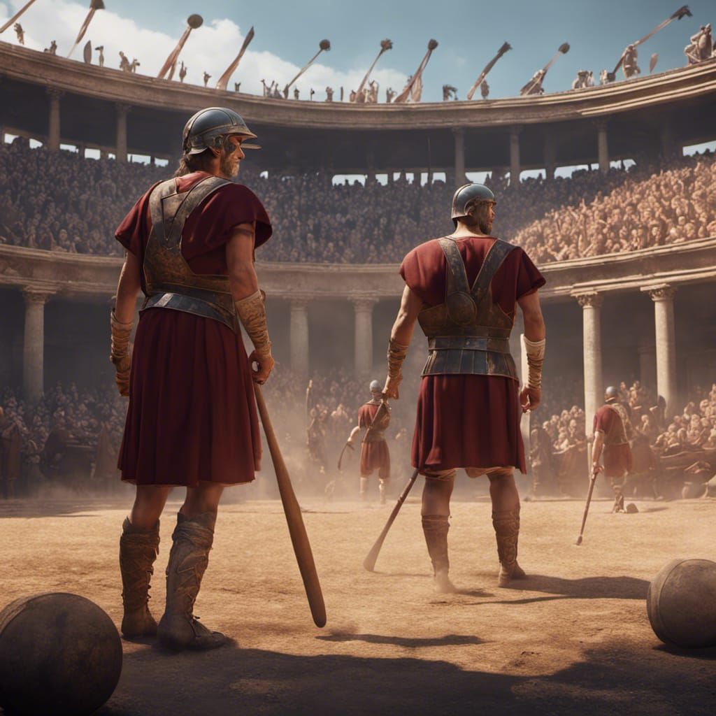 Roman Baseball Team - AI Generated Artwork - NightCafe Creator