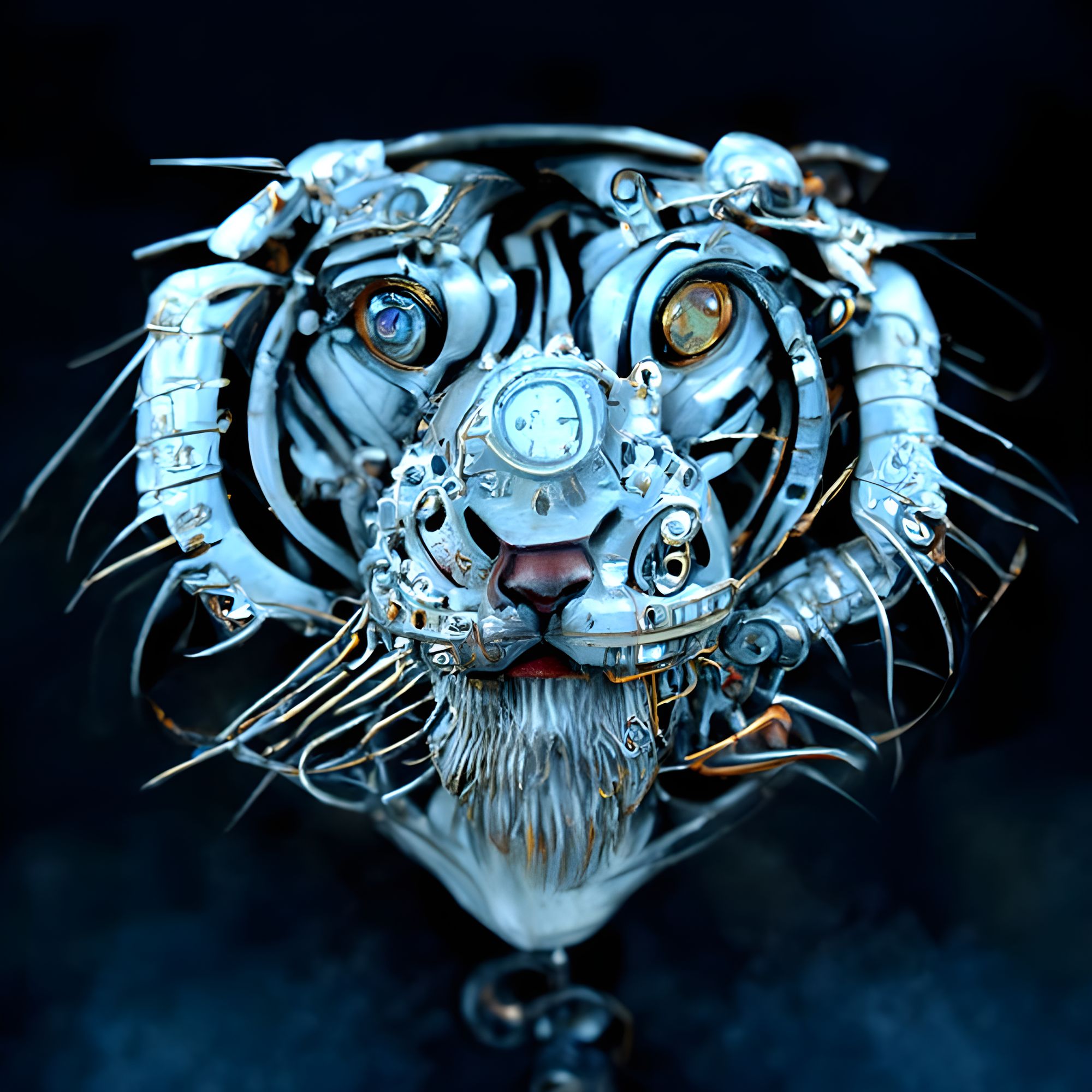 Clockwork Tiger : r/aiArt
