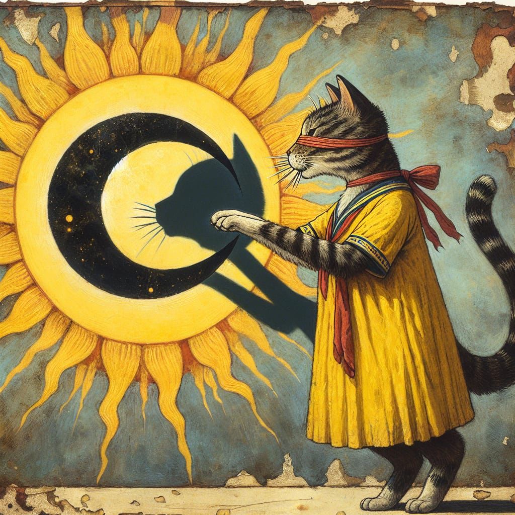 Partial Cat Eclipse 😽 - AI Generated Artwork - NightCafe Creator