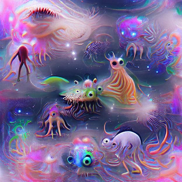 Creatures from another dimension - AI Generated Artwork - NightCafe Creator