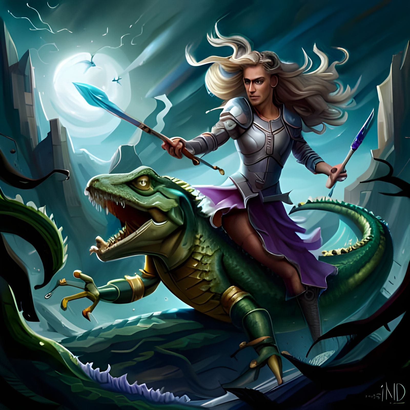 Moonlight Knight - AI Generated Artwork - NightCafe Creator