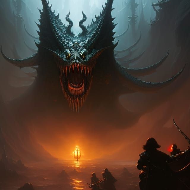 Monstrous kraken... run ! - AI Generated Artwork - NightCafe Creator