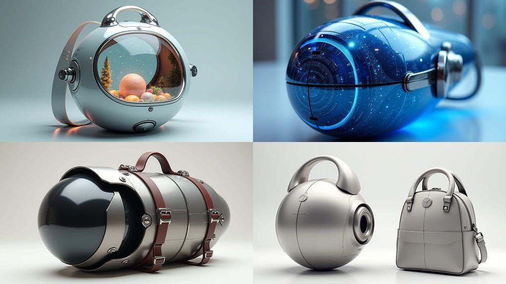 Sleek Infinity Orb for Easy Portability - AI Art