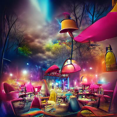 The ultimate NightCafe in Alice's world!*** Behance HD DSLR colourful ...