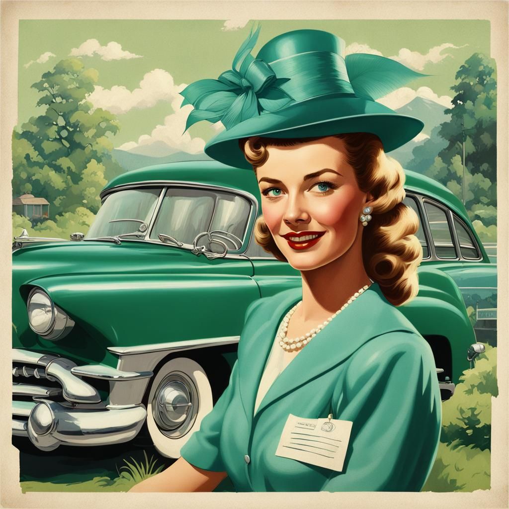 Retro Assurance: Vintage Insurance Vibes - AI Generated Artwork ...