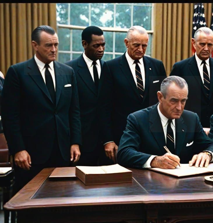 April 11, 1968 – President Lyndon B. Johnson signs the Civil Rights Act ...