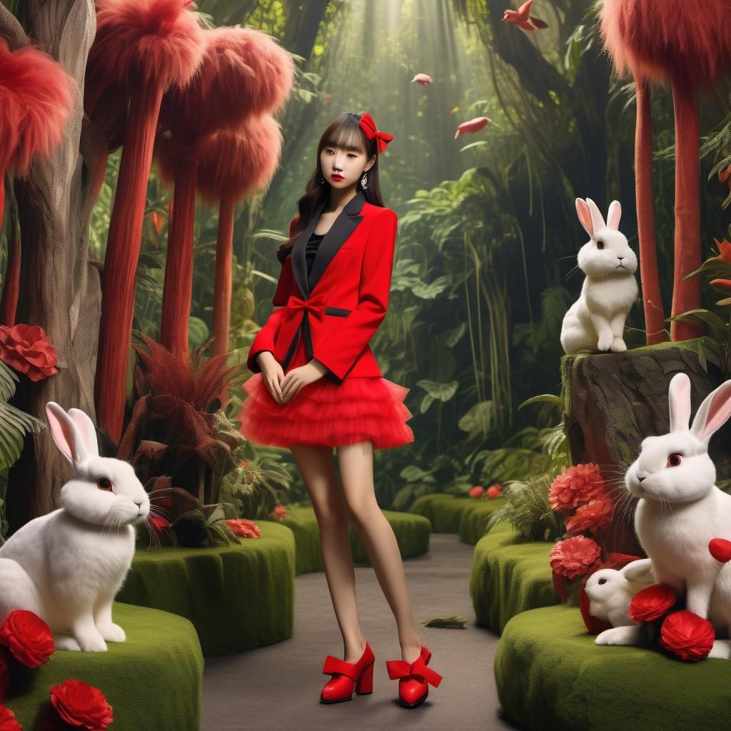 Red Mini Evening Dress Realistic & Creative. Redone. - AI Generated Artwork - NightCafe Creator