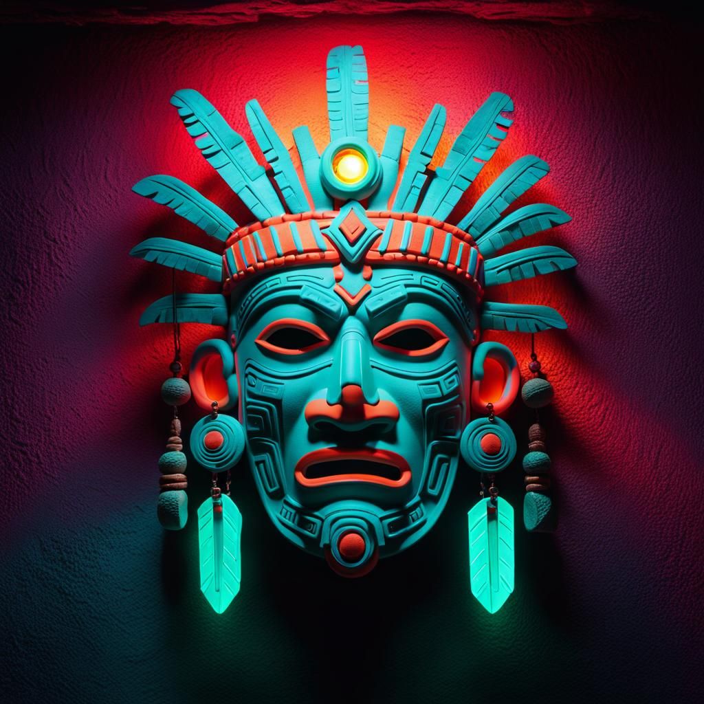 Xiuhtecuhtli, the Aztec god of fire - AI Generated Artwork - NightCafe ...
