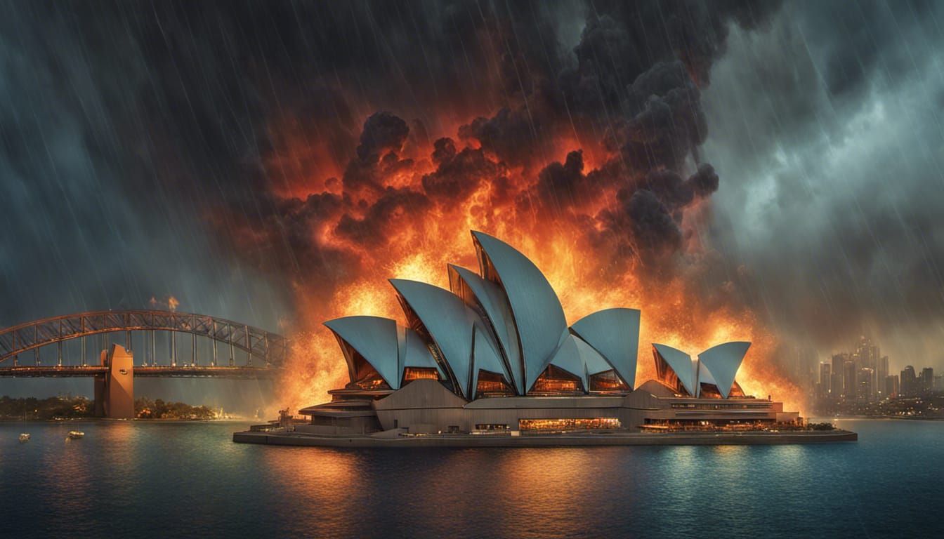 Sydney burns - Scomo went to Hawaii - AI Generated Artwork - NightCafe ...