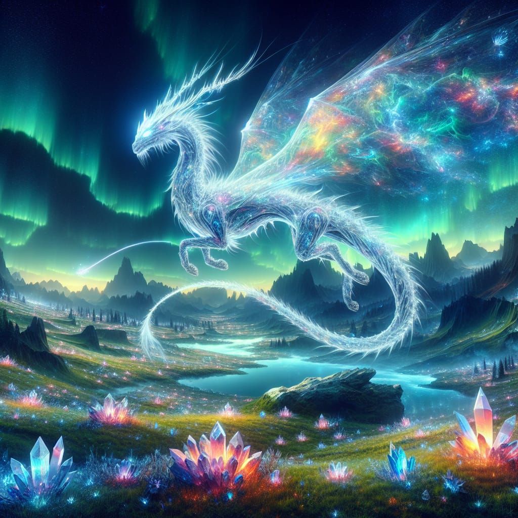 Aurora Dragon - AI Generated Artwork - NightCafe Creator
