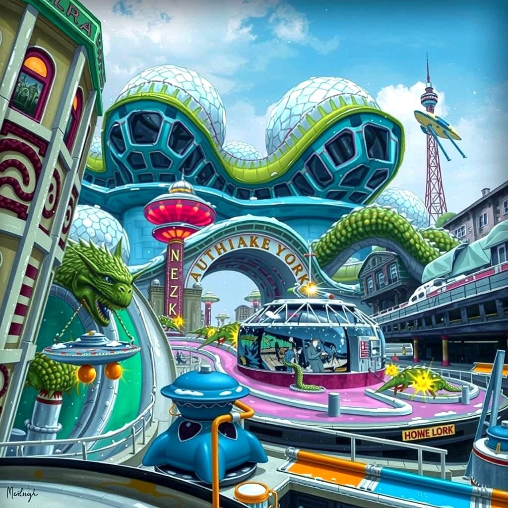 Child's drawing from 1965. New York in 2025.