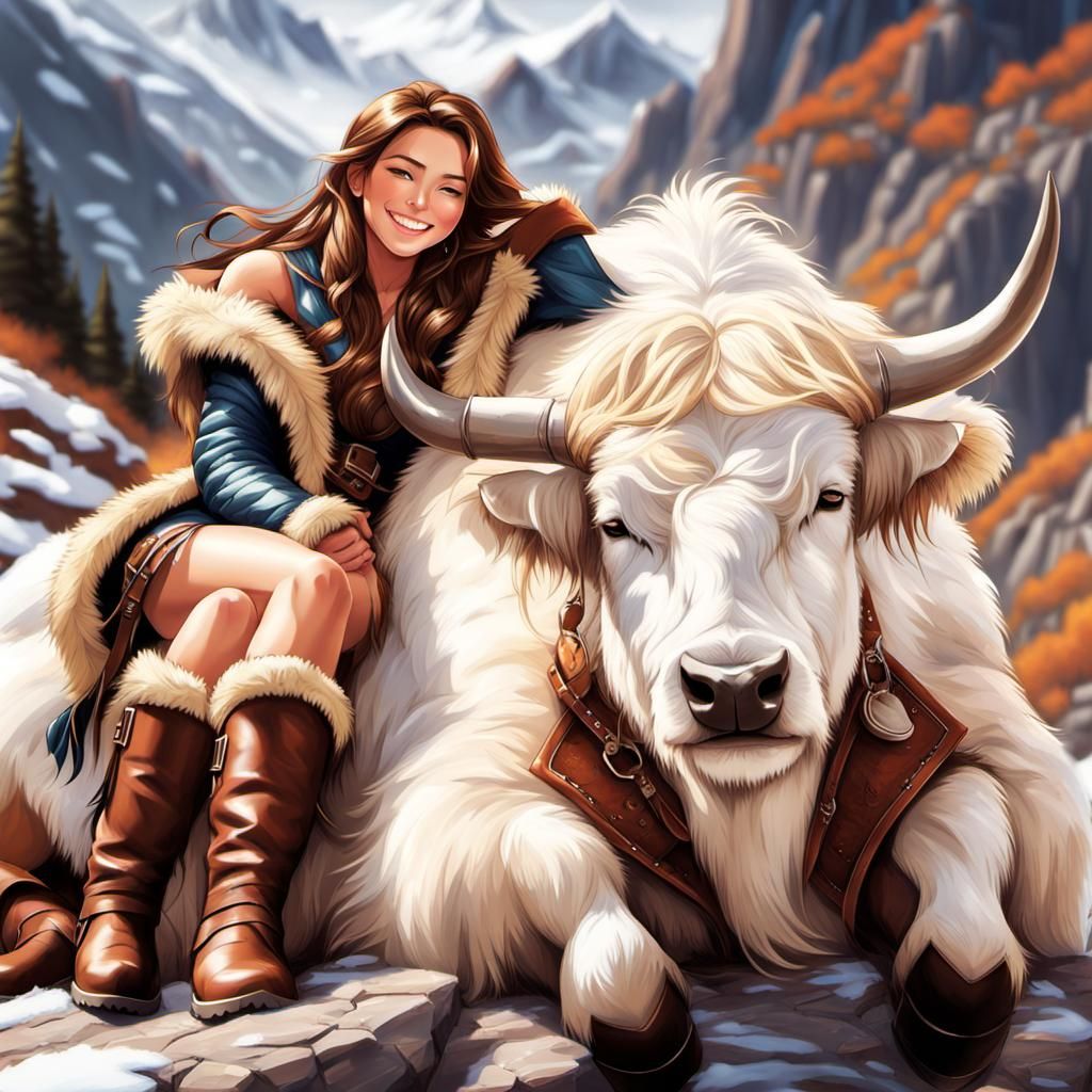 happy Yak - AI Generated Artwork - NightCafe Creator