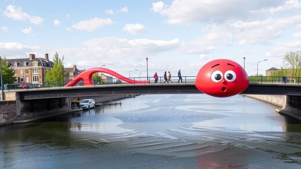 Surreal Bridges Blending Function and Art in Publi... - AI Art