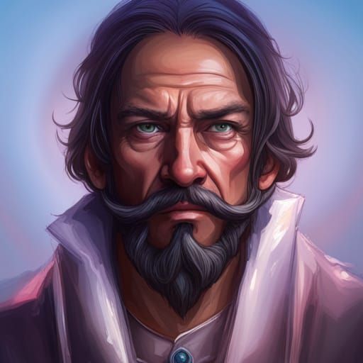 mustache, wizard - AI Generated Artwork - NightCafe Creator