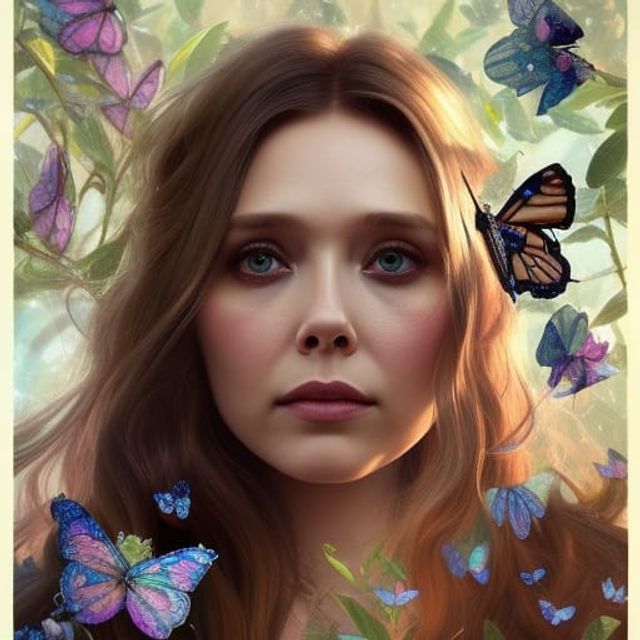 Elizabeth Olsen - AI Generated Artwork - NightCafe Creator