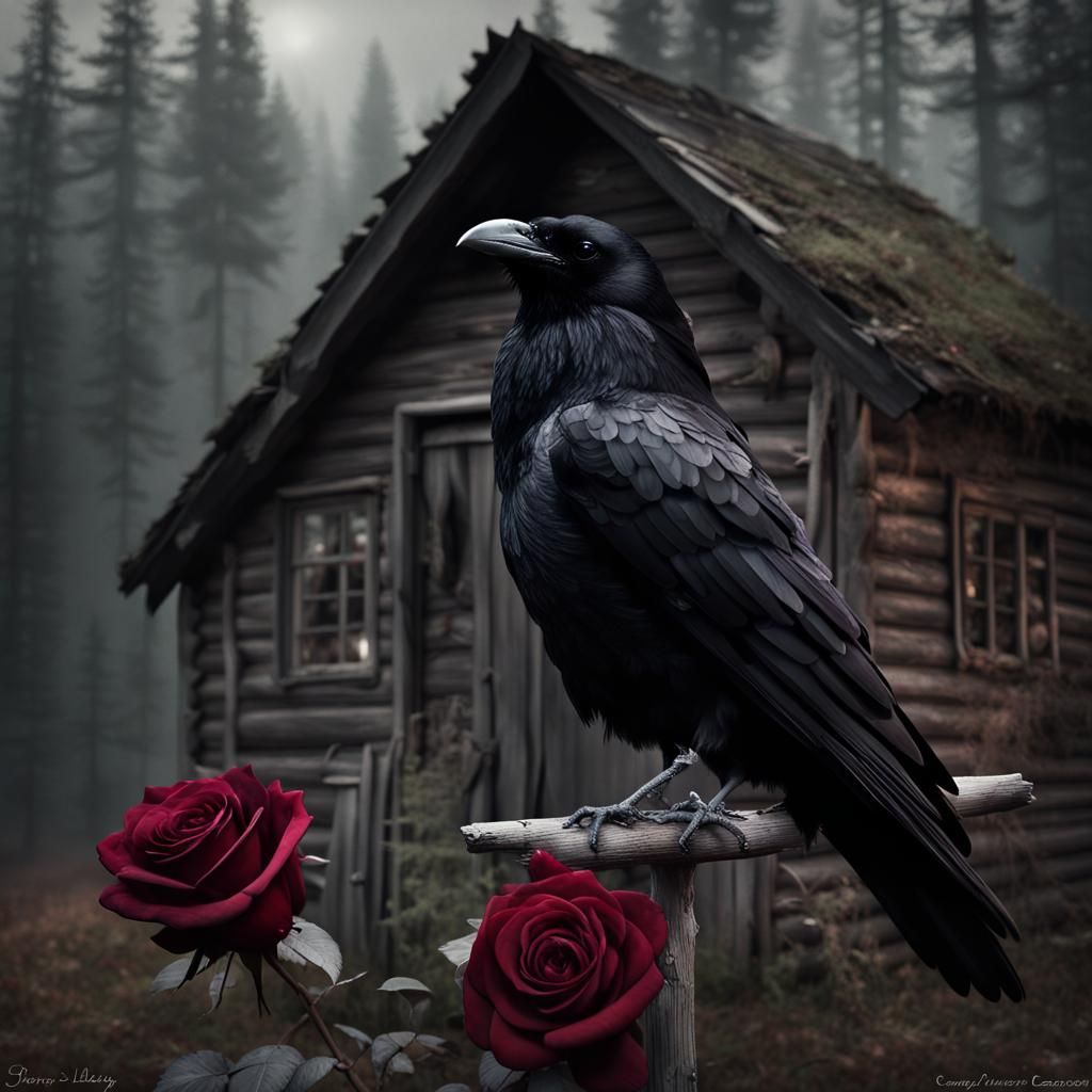 Raven secrets - AI Generated Artwork - NightCafe Creator