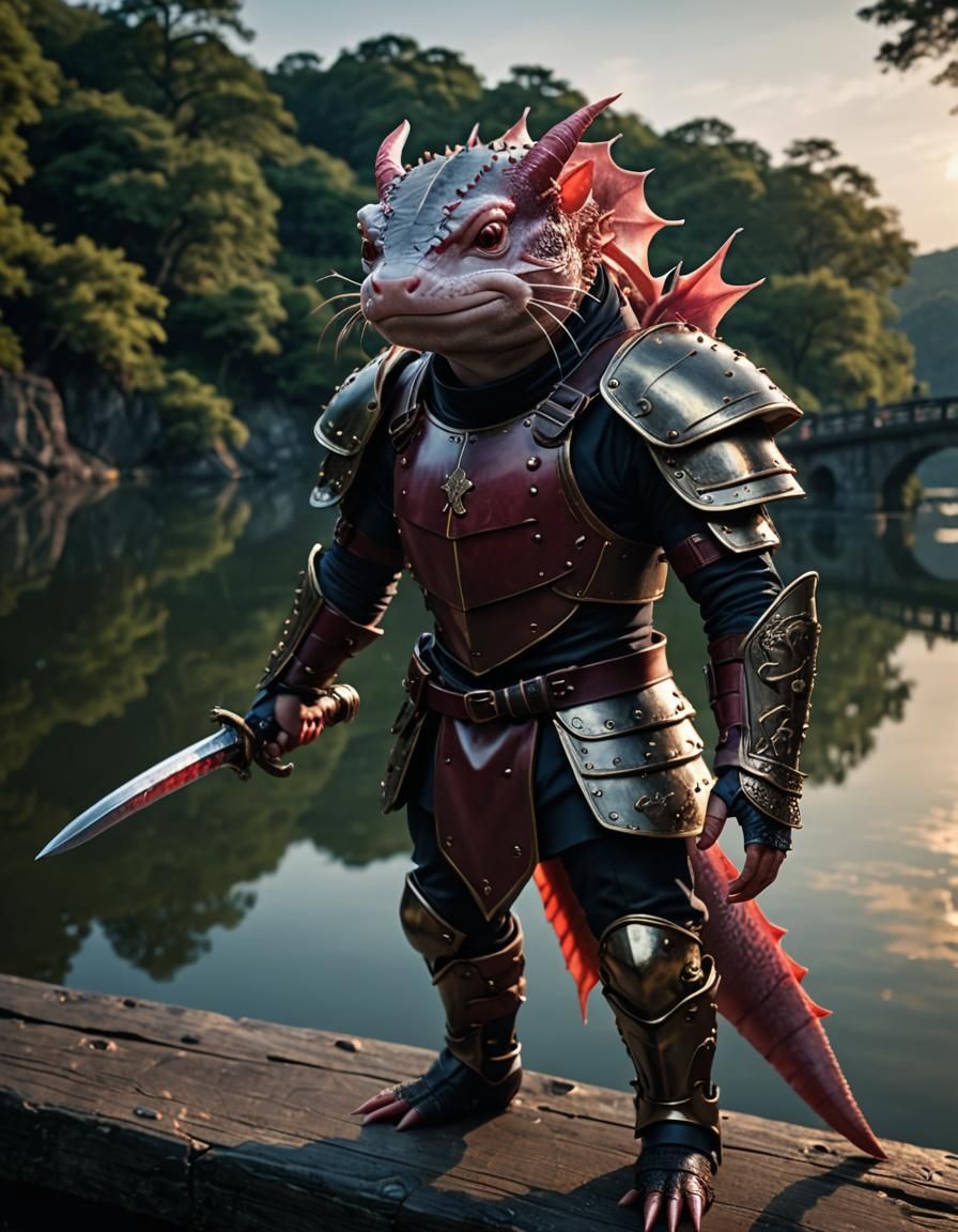 Axolotl Knight - AI Generated Artwork - NightCafe Creator