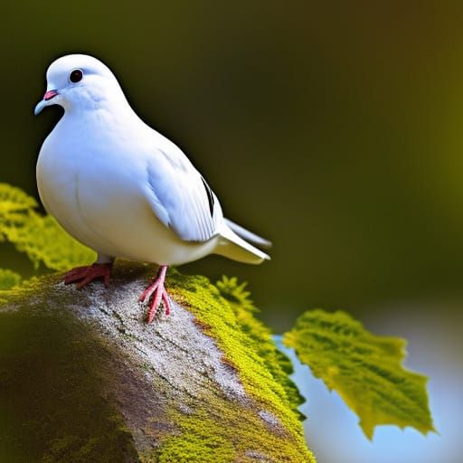 ultrarealistic beautiful dove Professional photography, bokeh, natural ...
