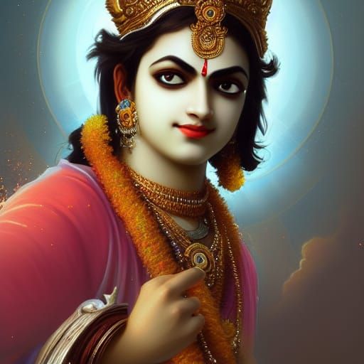 Lord krishna - AI Generated Artwork - NightCafe Creator