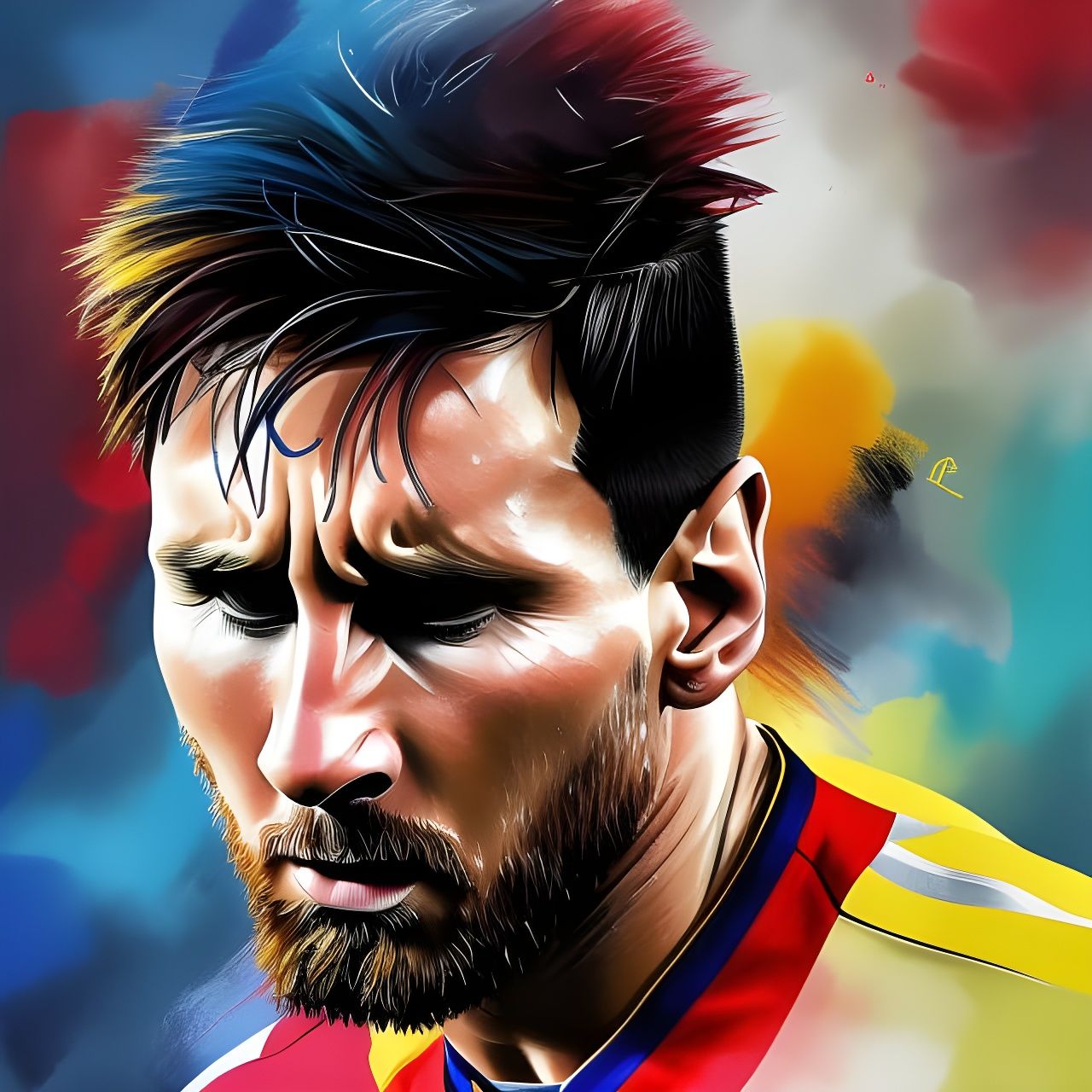 Lionel Messi - AI Generated Artwork - NightCafe Creator