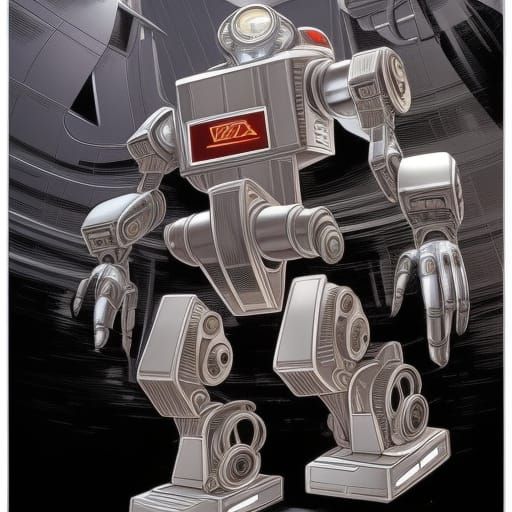 Chrome Mechs - AI Generated Artwork - NightCafe Creator