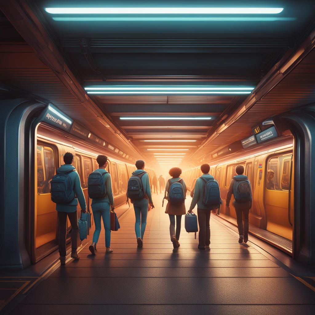 The Subway … The Tube - AI Generated Artwork - NightCafe Creator