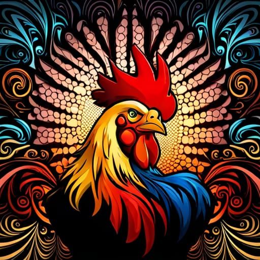 the mighty rooster I - AI Generated Artwork - NightCafe Creator