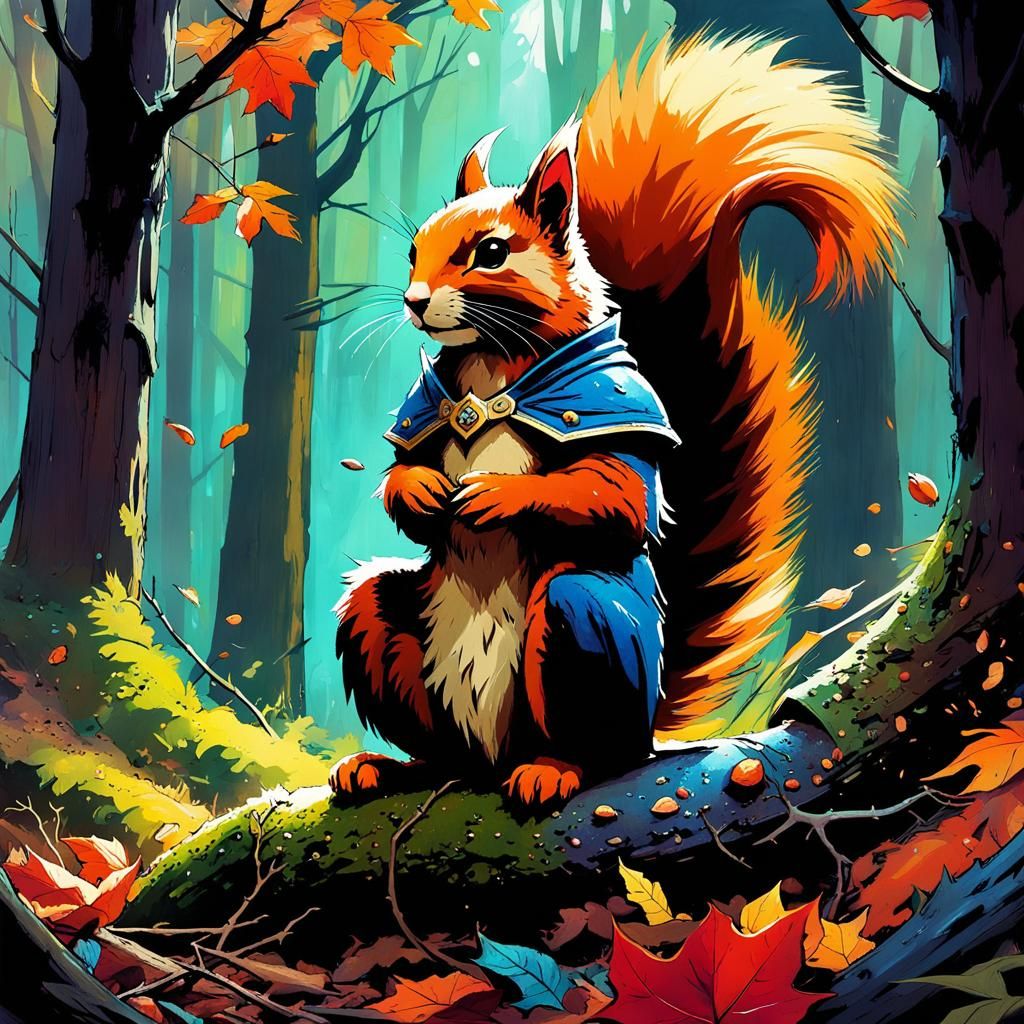 Lord of squirrels - AI Generated Artwork - NightCafe Creator