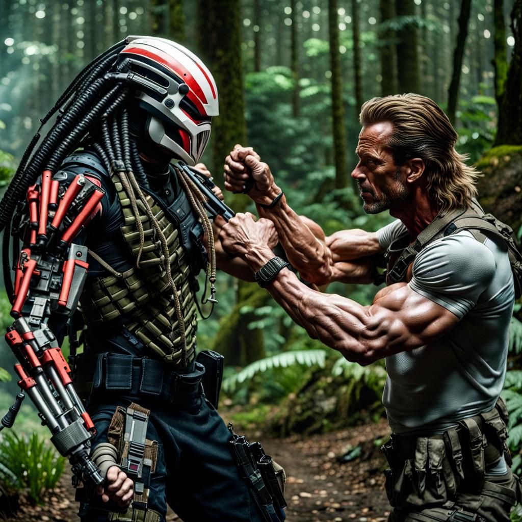 A scene from The Predator film - AI Generated Artwork - NightCafe Creator