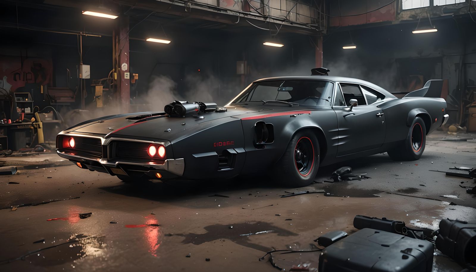 Cyberpunk Muscle - AI Generated Artwork - NightCafe Creator