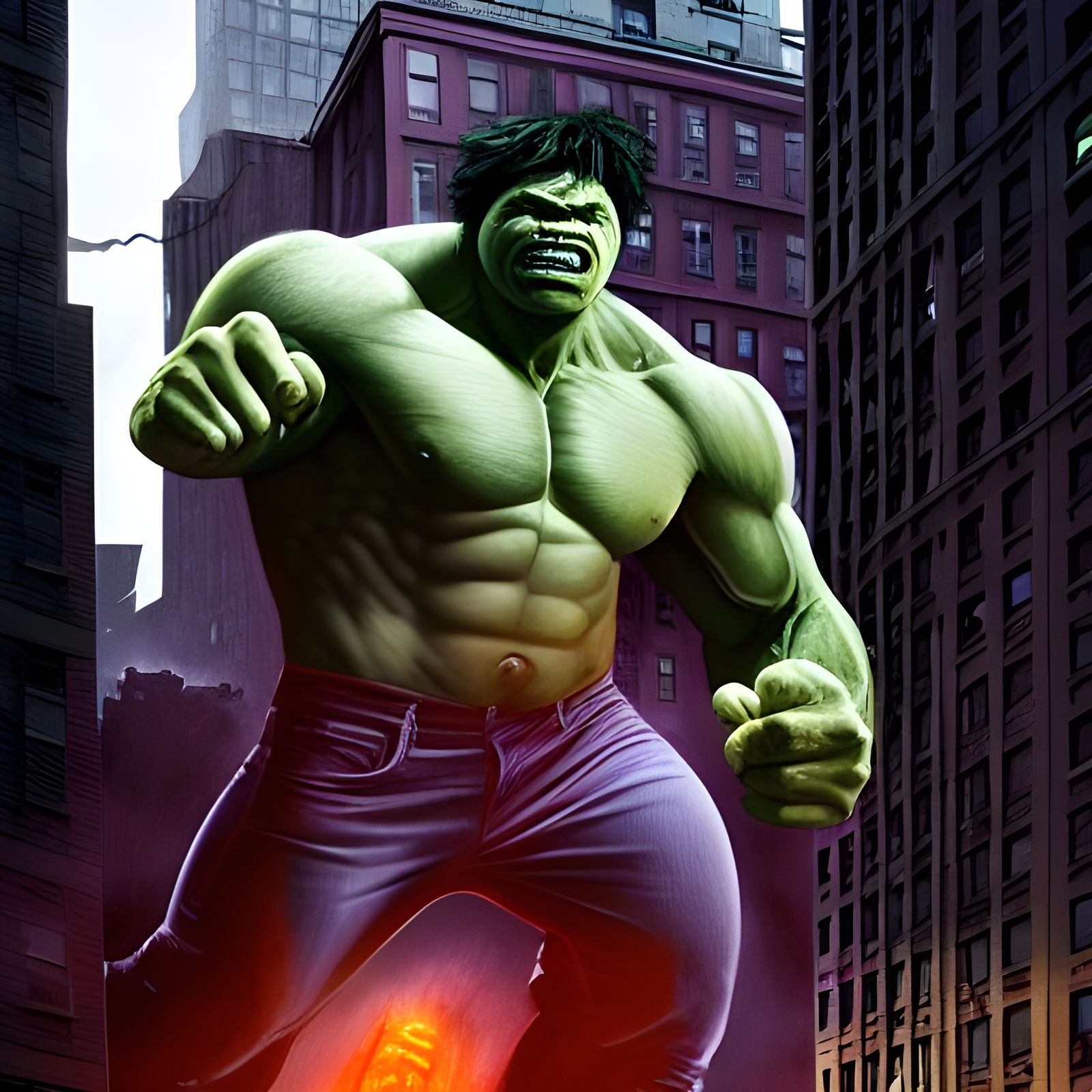 Hulk Smash - AI Generated Artwork - NightCafe Creator