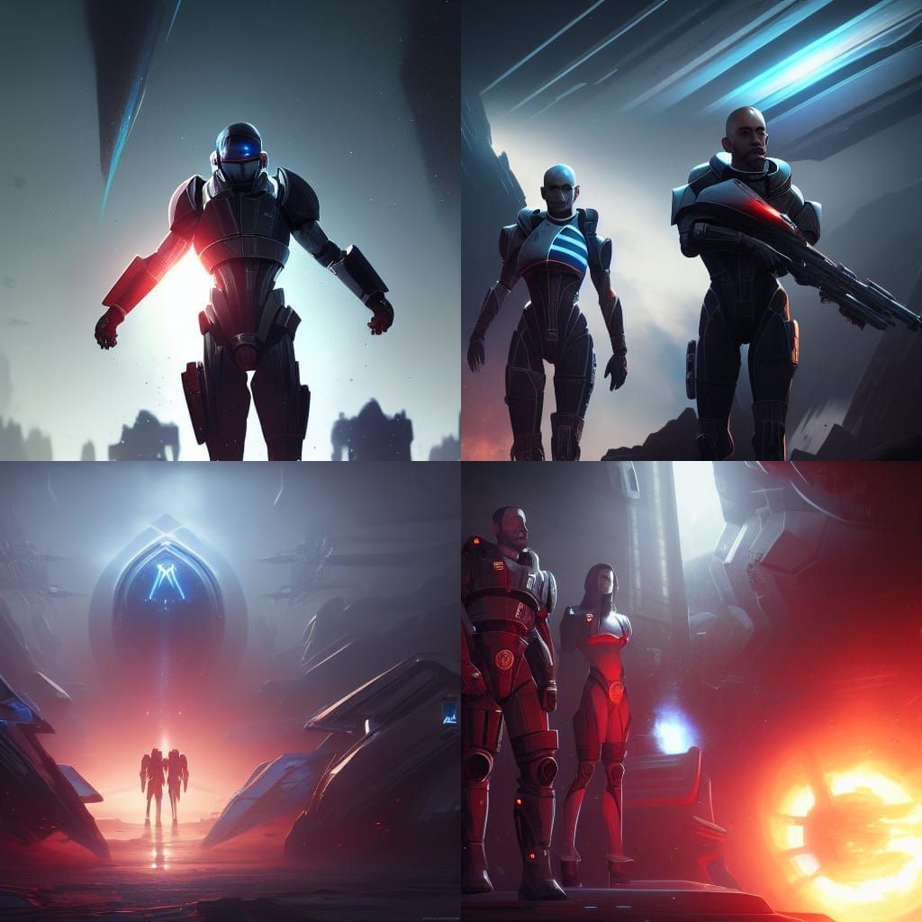 Characters from Mass Effect, EPIC - AI Generated Artwork - NightCafe ...