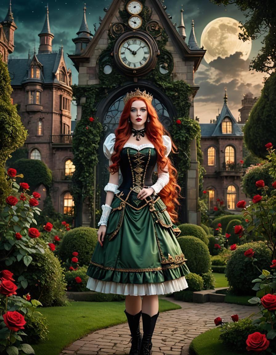 "Alice In The Night Garden" : Custom Steampunk.07 - AI Generated ...