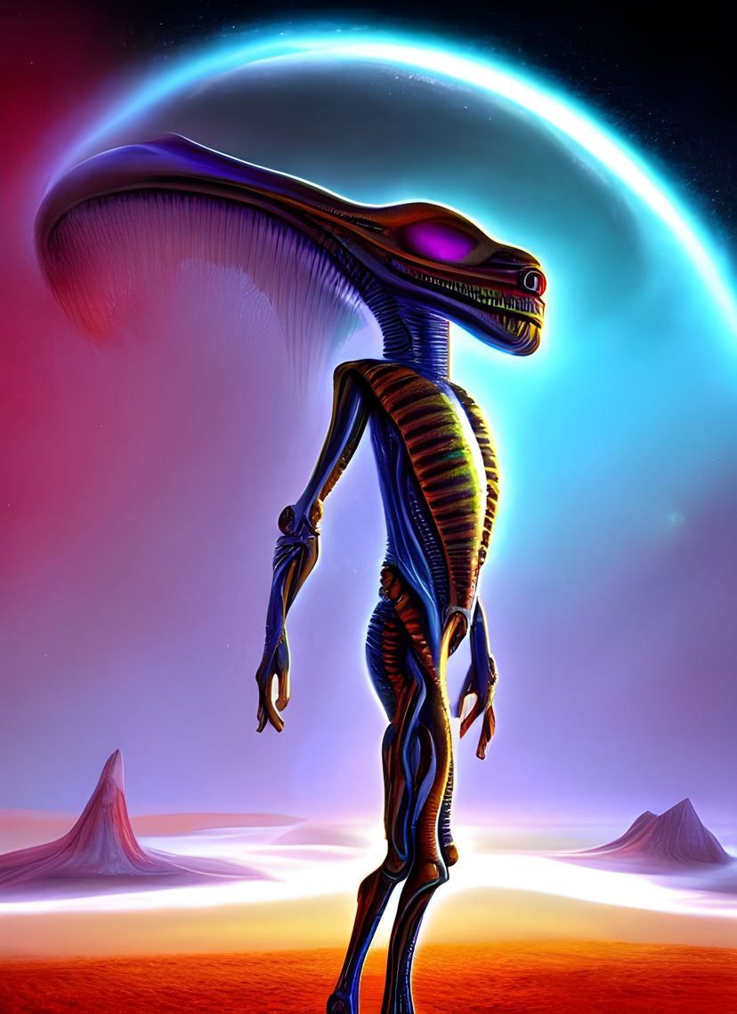 Alien species 3 - AI Generated Artwork - NightCafe Creator