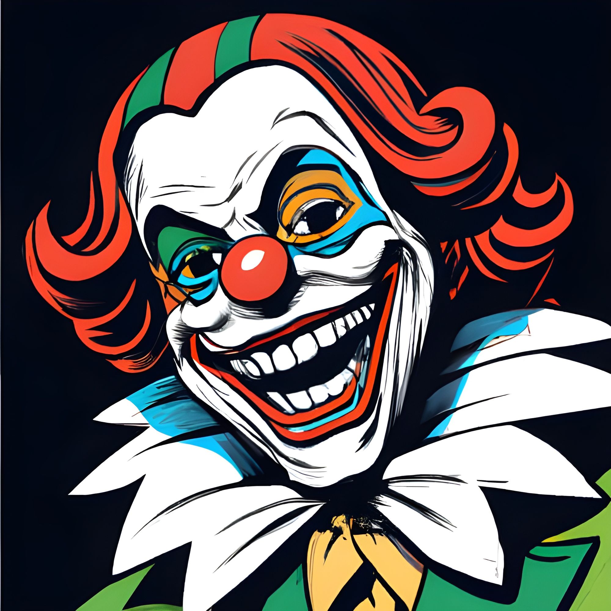 Britches the clown : r/nightcafe