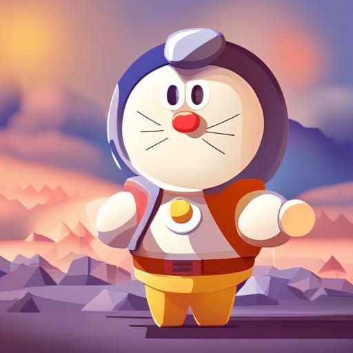 Doraemon - AI Generated Artwork - NightCafe Creator