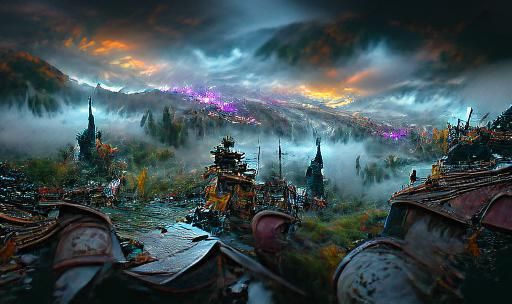 Beautiful landscape , Epic cinematic brilliant stunning intricate ...