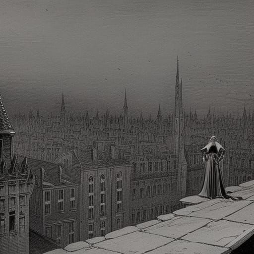 Dark matron stare - AI Generated Artwork - NightCafe Creator