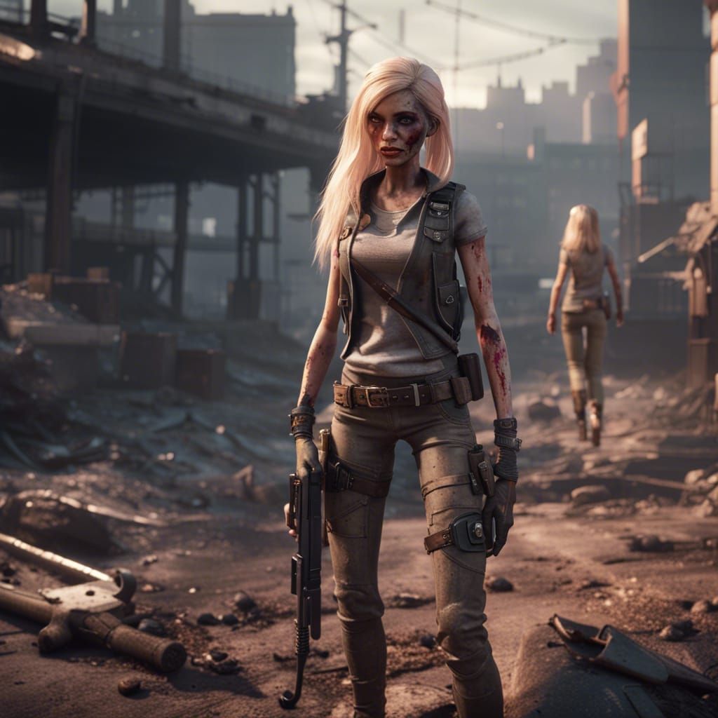 Wasteland Barbie in the zombie apocalypse. - AI Generated Artwork ...