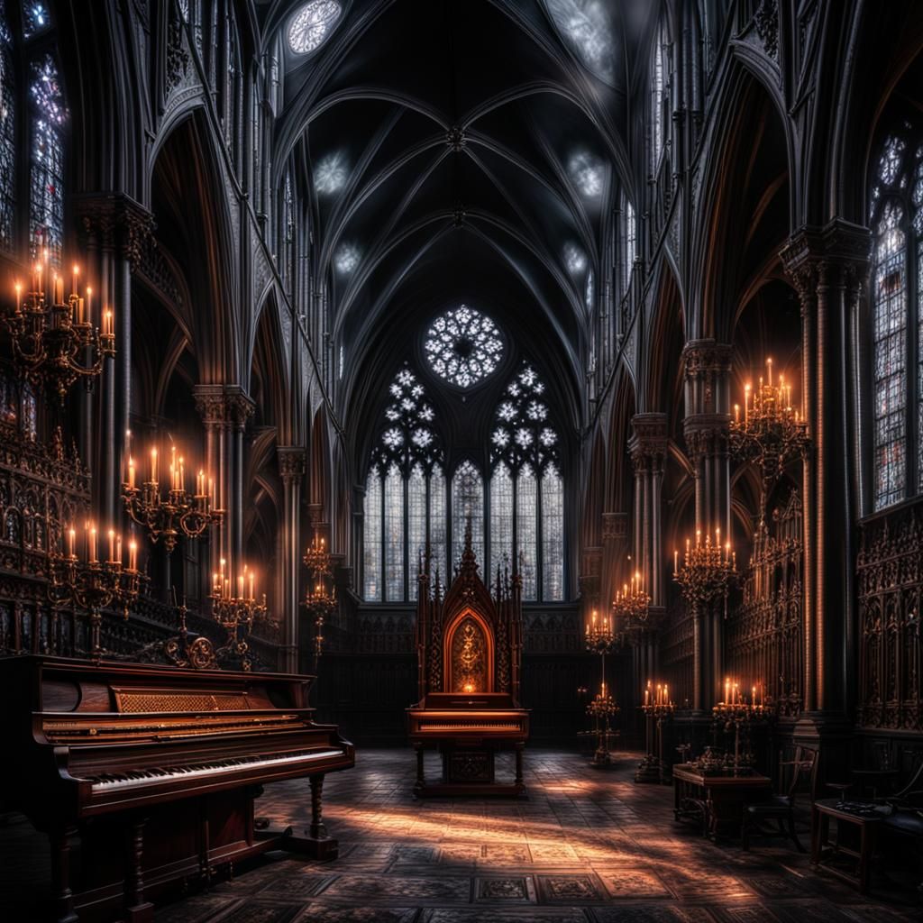 Gothic melody and spells - AI Generated Artwork - NightCafe Creator