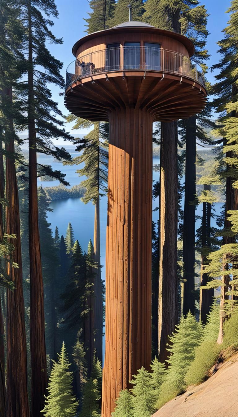 Luxurious Treehouse - AI Generated Artwork - NightCafe Creator