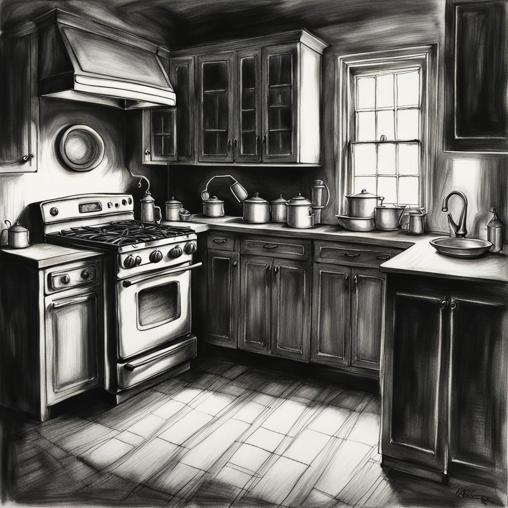 Haunted Kitchen - AI Generated Artwork - NightCafe Creator