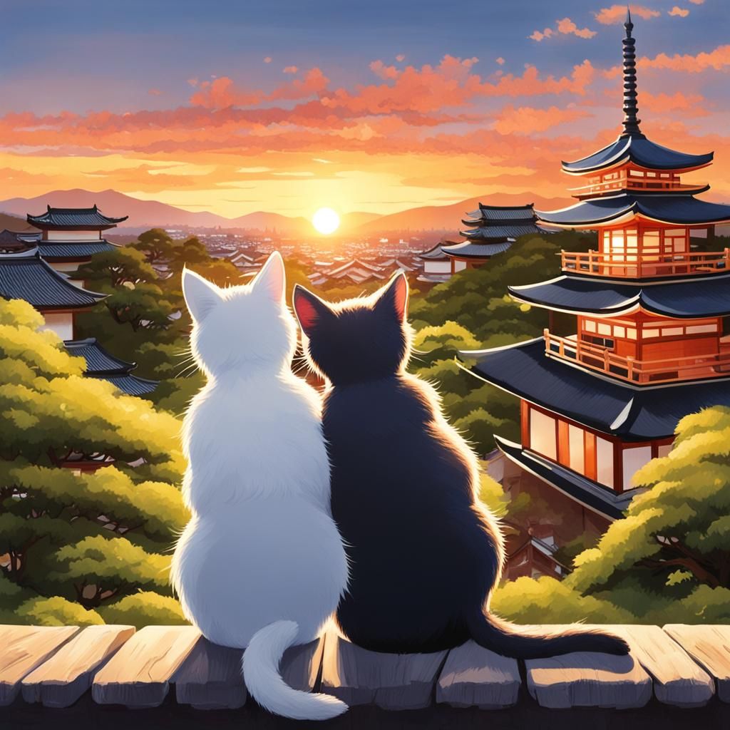 purrfect friends 😸 - AI Generated Artwork - NightCafe Creator
