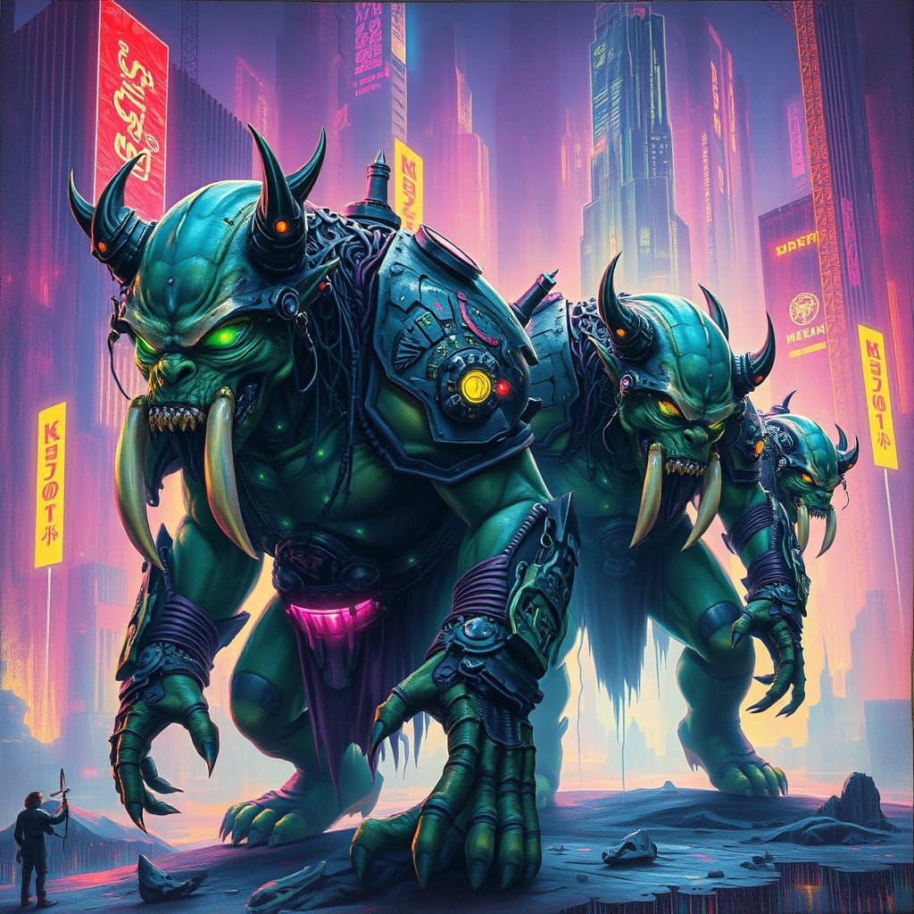 orcs fusion of fantasy and technology! Reimagine these iconic beings in ...